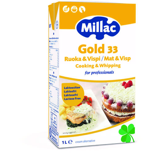 Millac Gold 33 mat visp laktosfr 1L - Grädde, gräddfil, creme fraiche