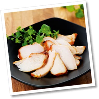 Kycklingfilé stekt skivad 5mm 2,5kg - Kyckling mm, färdig