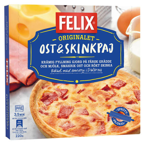 Ost & skinkpaj 220g - Pizza, pirog & toast mm