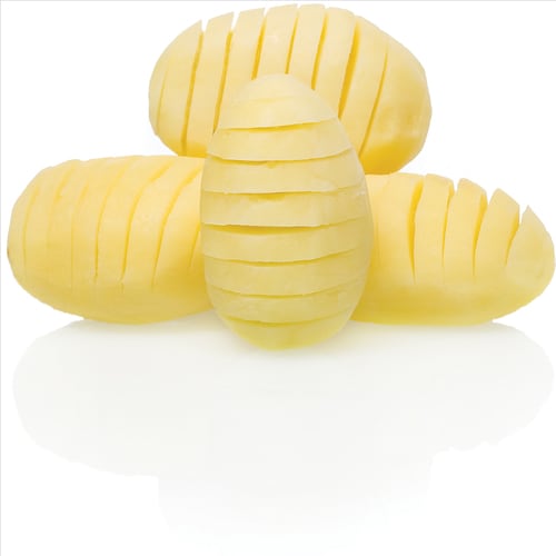 Potatis hasselback 5kg vaccad - Skalad Potatis
