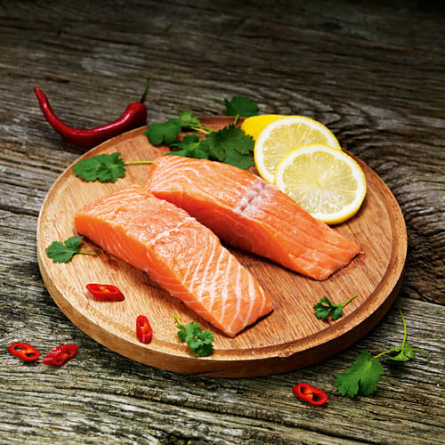 Laxfilé portion ASC 140g - Fryst fisk naturell