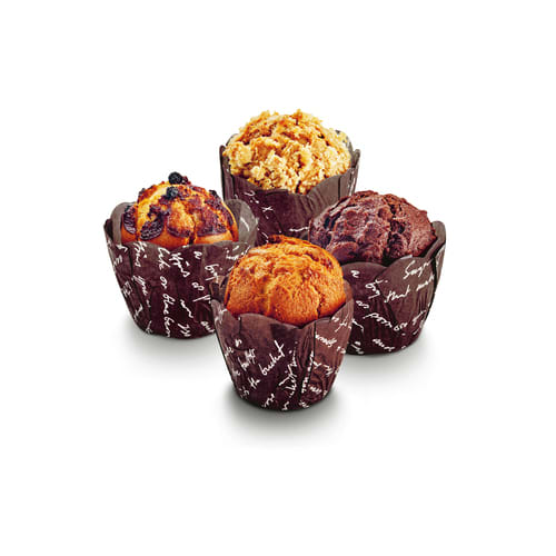 Muffins fyra sorter 80g - Kaffebröd, muffins & tårtor mm, tina & servera