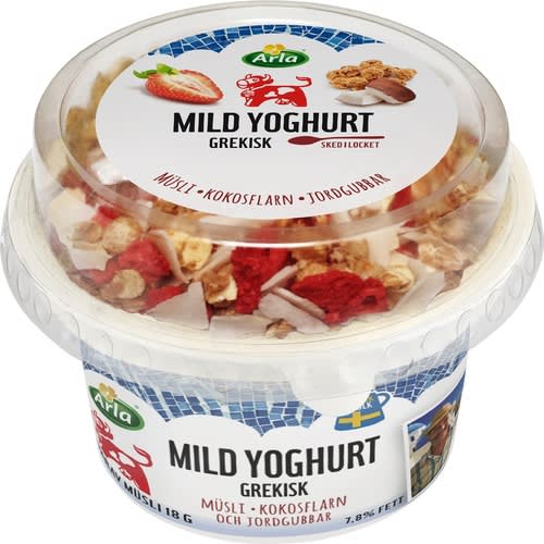 Yoghurt musli top cup 188g - Mjölk, fil, yoghurt