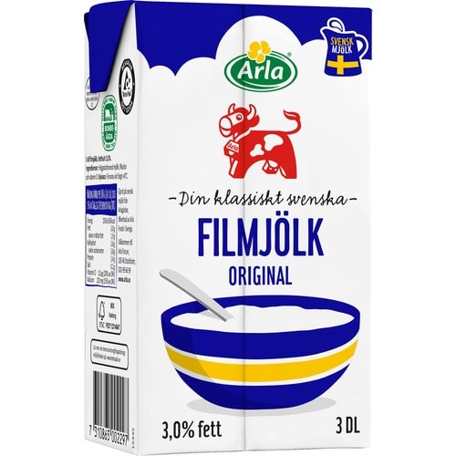 Filmjölk 3% 3dl - Mjölk, fil, yoghurt