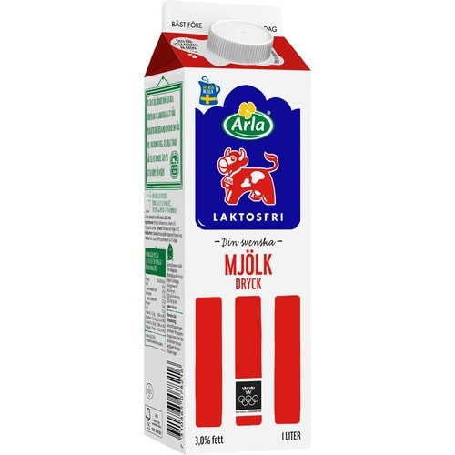 Standardmjölk laktosfri 3% 1L - Mjölk, fil, yoghurt