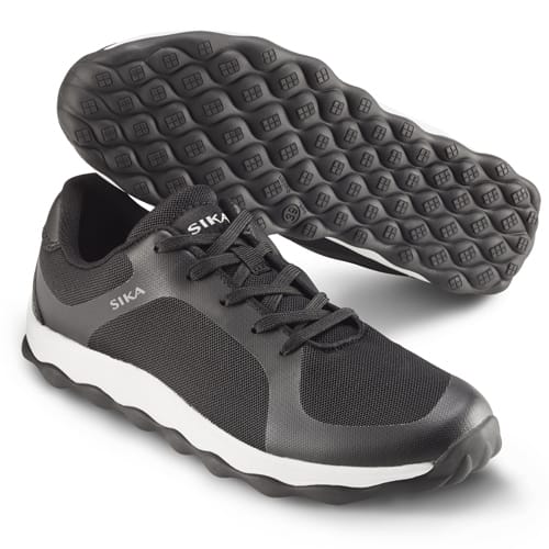 Sko Bubble svart med vit sula stl36 1par - Textil