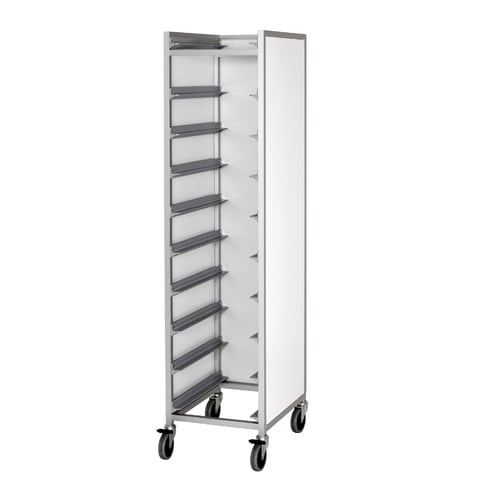 Brickvagn vit laminat 330x430mm 1x10 - Vagnar & Rullbord