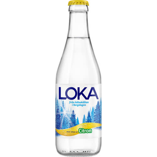 Loka citron returglas 33cl - Vatten