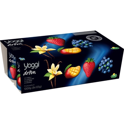 Yoggi dröm mix 8x125g - Mjölk, fil, yoghurt