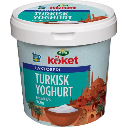 Yoghurt turkisk 10% laktosfri 1kg - Mjölk, fil, yoghurt