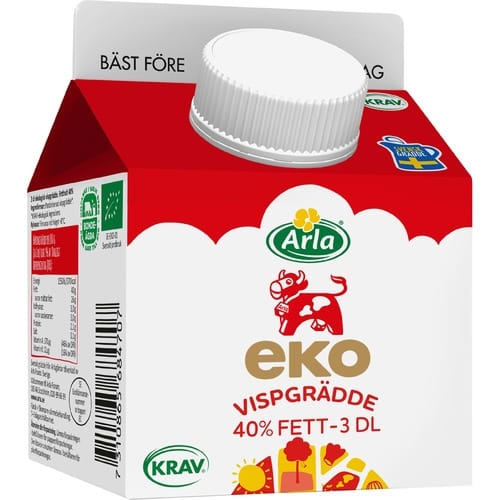 Vispgrädde Färsk 40% 3dl - Grädde, gräddfil, creme fraiche