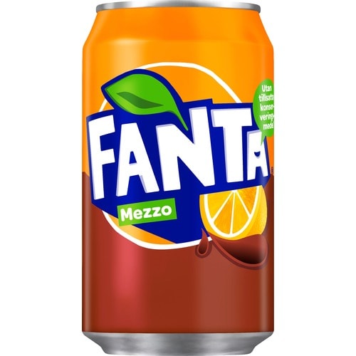 Fanta Mezzo burk 33cl - Läsk, lättöl