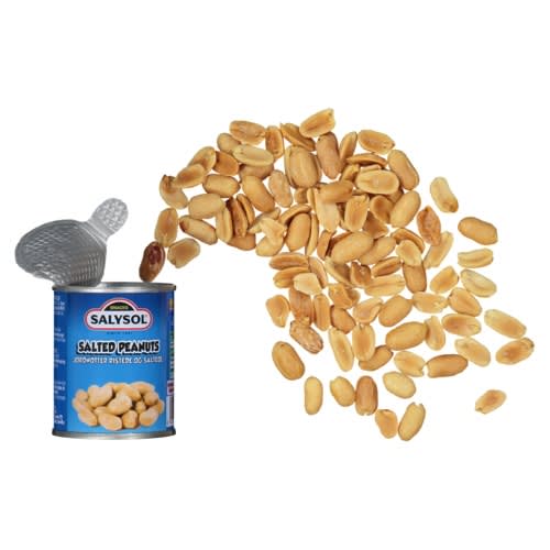 Jordnöt rostad saltad burk 60g - Chips, jordnötter & snacks