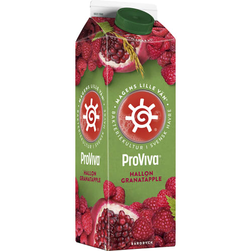 Proviva hallon granatäpple 1L - Mjölk, fil, yoghurt