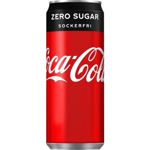 Coca Cola Zero Burk 33cl - Läsk, lättöl