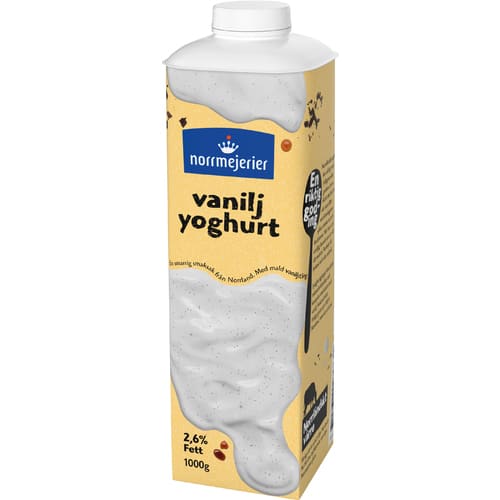 Vaniljyoghurt 2,6% 1kg - Mjölk, fil, yoghurt