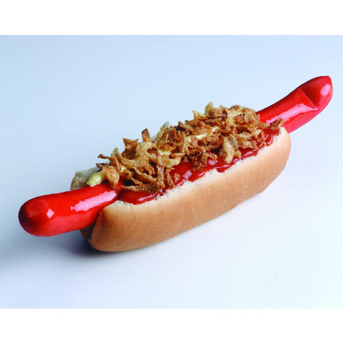 Röd hot dog pölse 62g/2,5kg - Korv