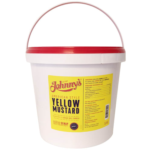 Johnnys senap mustard 5kg - Ketchup, senap & chilisås