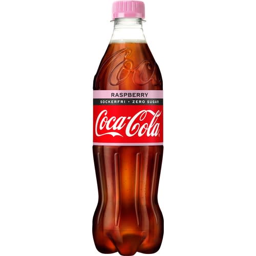 Coca Cola Zero Raspberry flaska 50cl - Läsk, lättöl