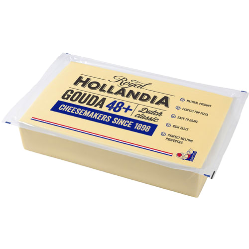 Gouda Block 28% 15kg - Hårdost i bit