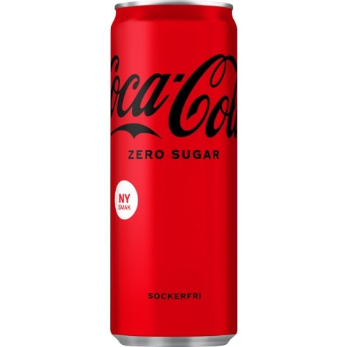 Coca Cola Zero Burk 33cl - Läsk, lättöl