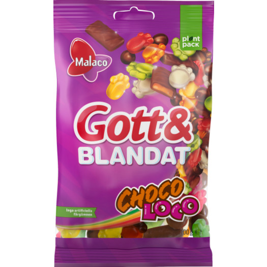 Gott och blandat Choco loco påsgodi 100g - Godis | Martin & Servera