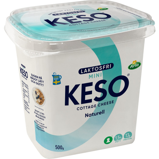 Keso Cottage Cheese laktosfri 1,5% 500g - Färskost | Martin & Servera