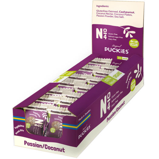 Puckies Snack Bite Passion Coconut 30g - Övrigt kaffebröd & kakor mm ...
