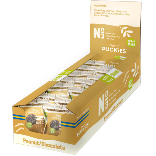 Puckies Snack Bite Peanut Chocolate 30g - Bars | Martin & Servera