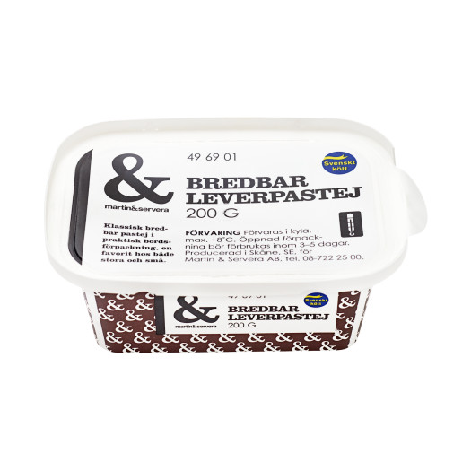 Leverpastej bredbar 200g - Pastej | Martin & Servera