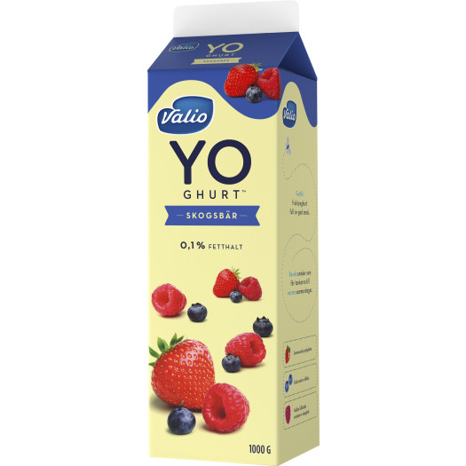 YO-ghurt skogsbär 0,1% 1kg - Yoghurt | Martin & Servera