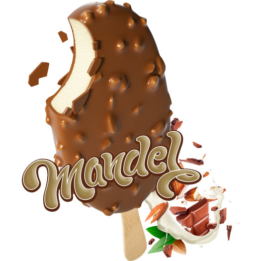 Mandel glasspinne gräddglass 100ml 1st - Glass | Martin & Servera