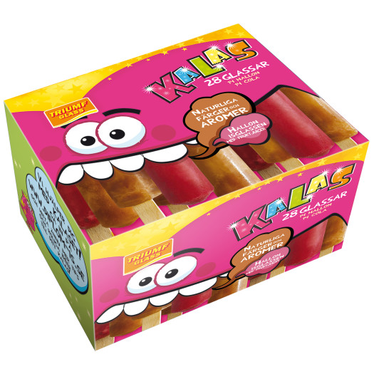 Cola hallon isglasspinne 28-pack - Glass | Martin & Servera