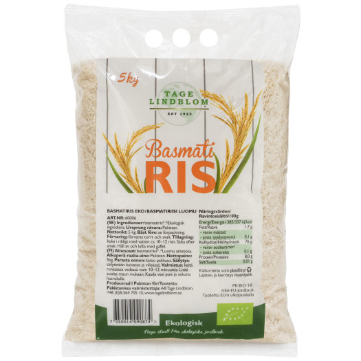 Basmatiris 5kg - Ris | Martin & Servera