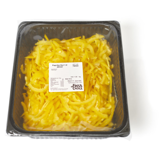 Paprika gul halva skivor 2x1kg - Paprika | Martin & Servera