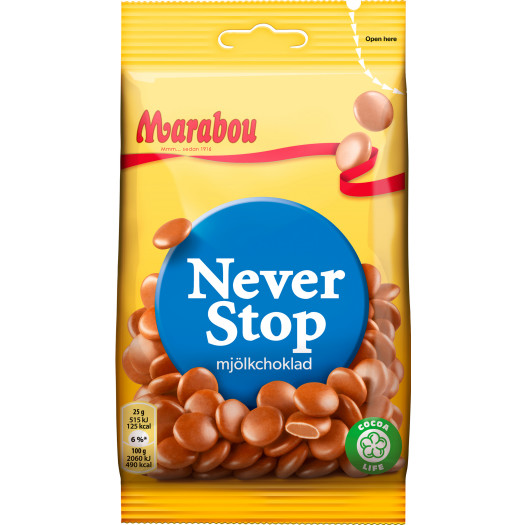 Never Stop påsgodis 100g - Godis | Martin & Servera