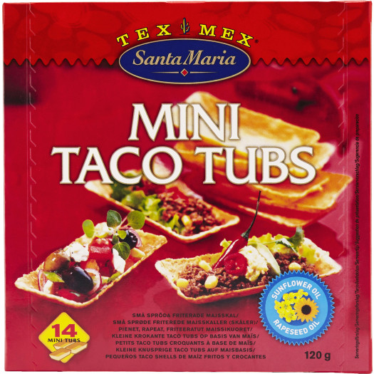 Taco Tubs Mini 120g - Taco, tortilla mm | Martin & Servera