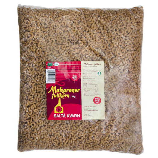 Makaroner fullkorn 5kg - Pasta | Martin & Servera