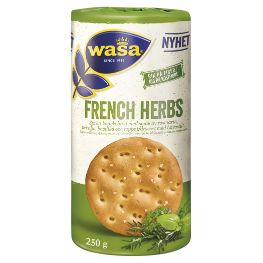 Wasa runda French Herbs 250g - Knäckebröd | Martin & Servera