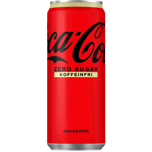 Coca Cola Zero burk koffeinfri 33cl - Läsk | Martin & Servera