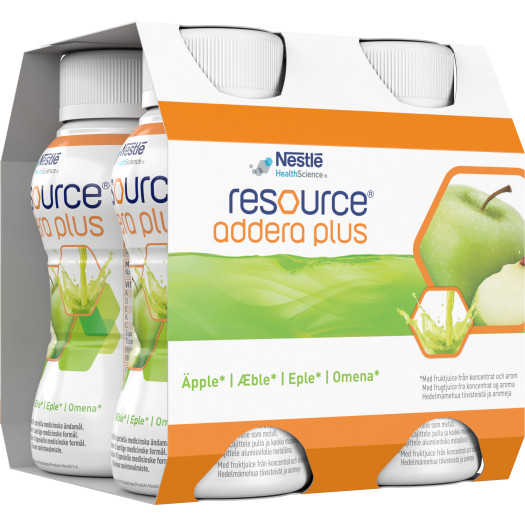 Resource Addera Plus äpple 4x200ml - Näringsdryck | Martin & Servera