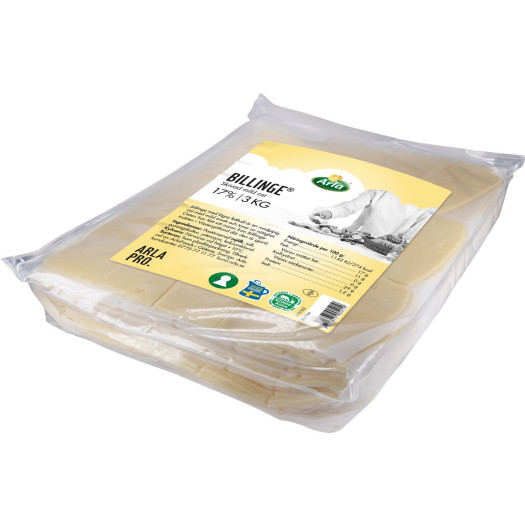 Billinge skivad ost 17% 12g/3kg - Hårdost | Martin & Servera