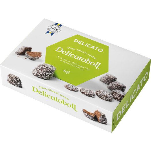 Delicatoboll utan socker 6x40g - Övrigt kaffebröd & kakor mm | Martin ...