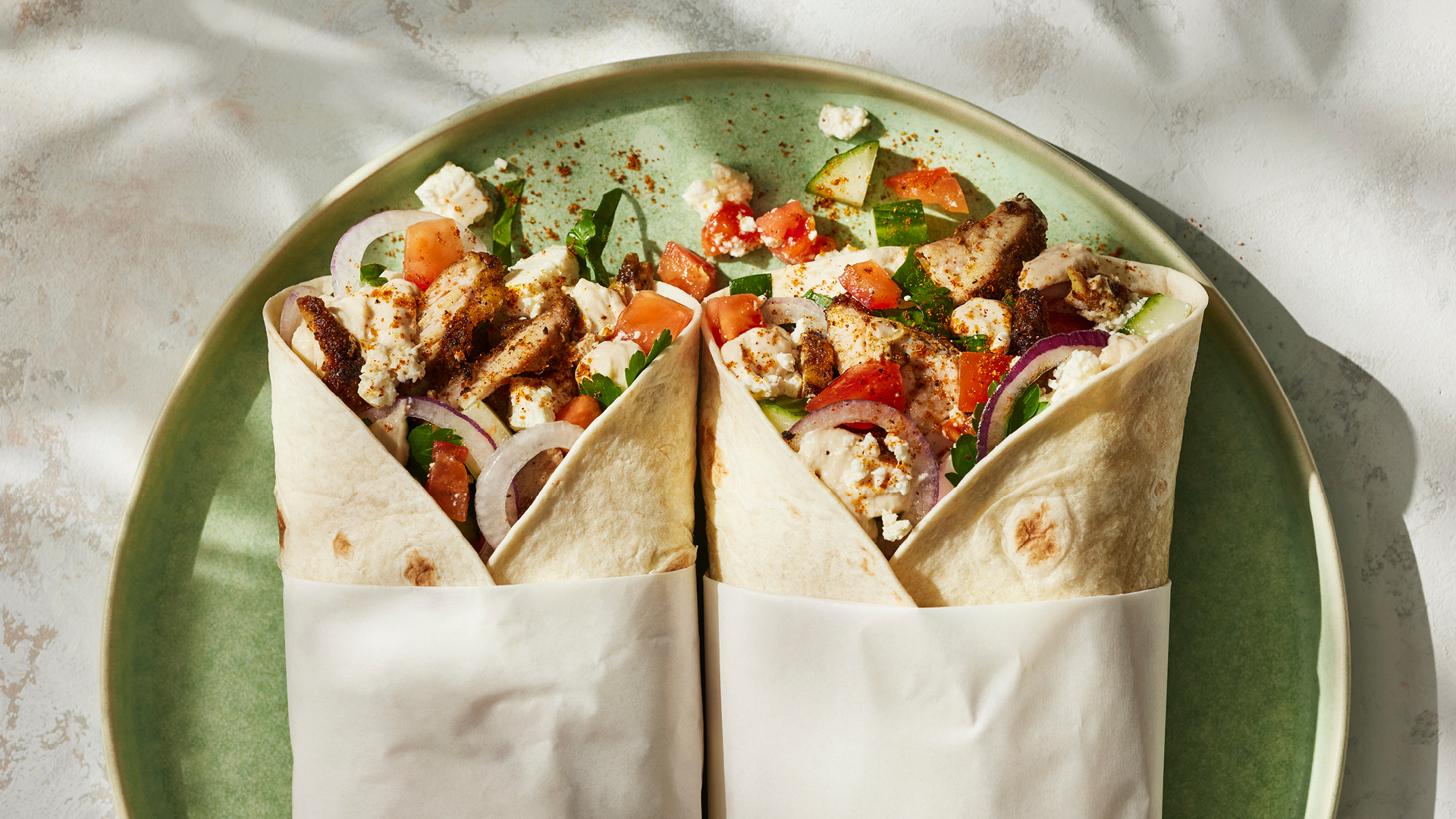 Shawarma wrap med kyckling och tahini | Martin & Servera