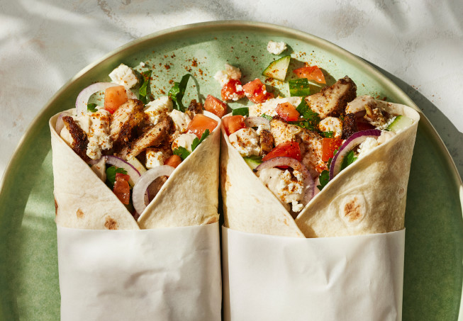 Shawarma wrap med kyckling och tahini | Martin & Servera